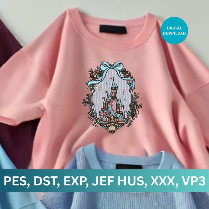 Princess Castle Machine Embroidery, Magicland Embroidery, Magic ...