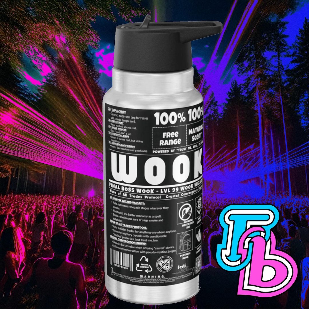 Wook Utilitarian Tumbler: 32oz Rave Festival Water Bottle - Etsy