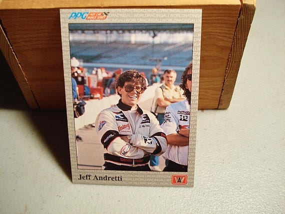 Jeff Andretti Racing Card Andretti Racing Card Vintage - Etsy
