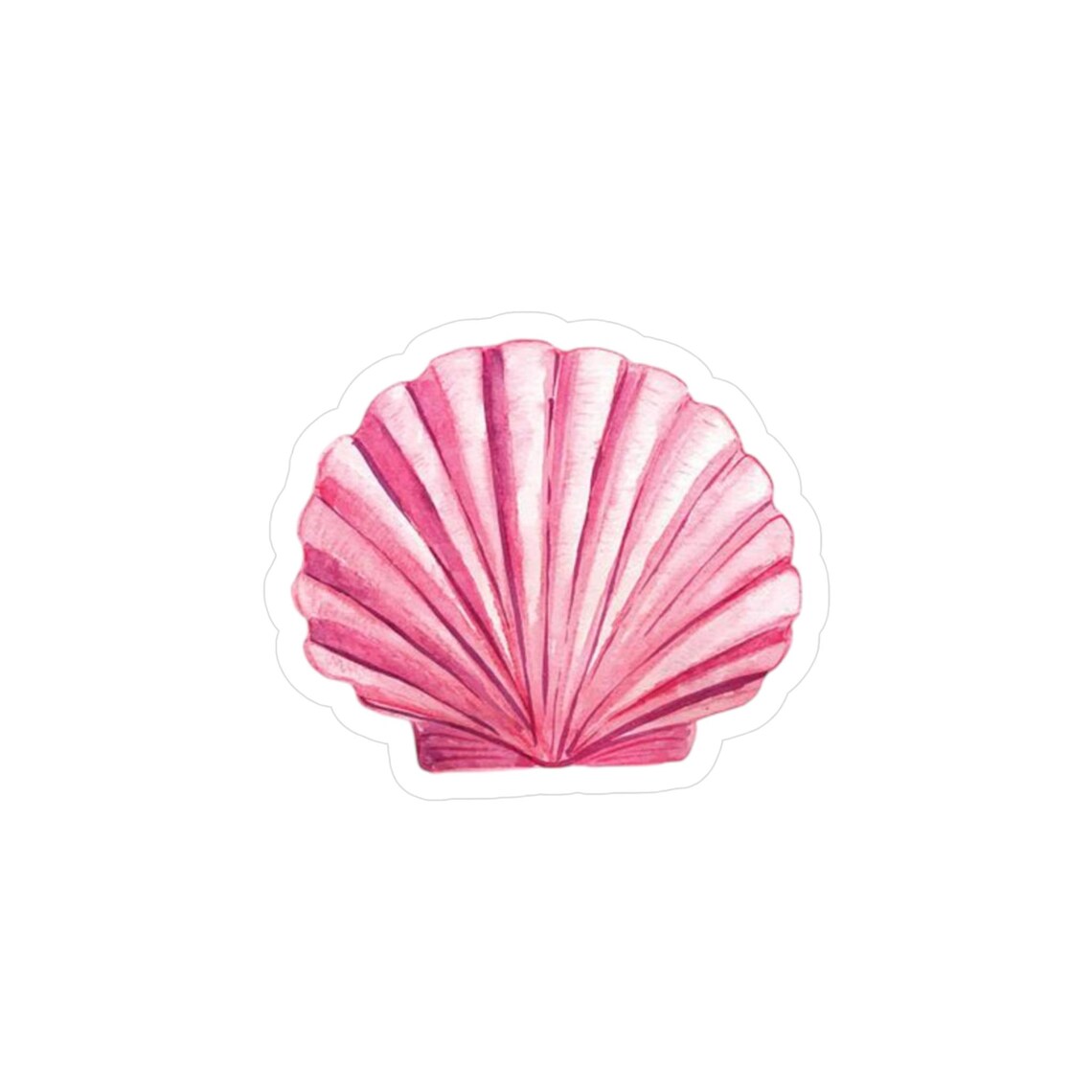 Pink Preppy Shell Design, Laptop Decal, Car Decal, Water Bottle Sticker ...