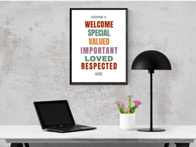 Multilingual Classroom Poster: Inclusive Educational Wall Art (digital ...