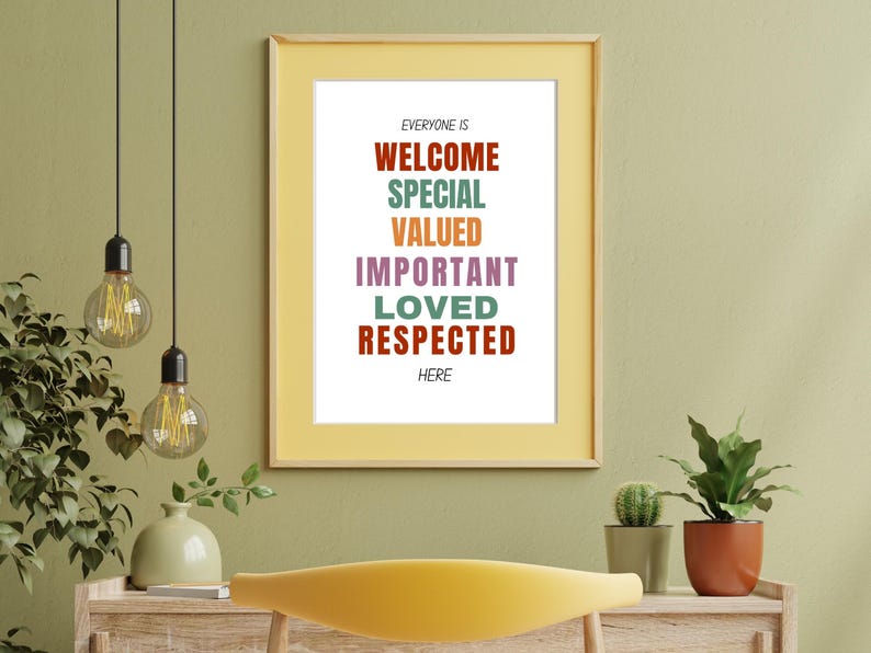 Multilingual Classroom Poster: Inclusive Educational Wall Art (digital ...