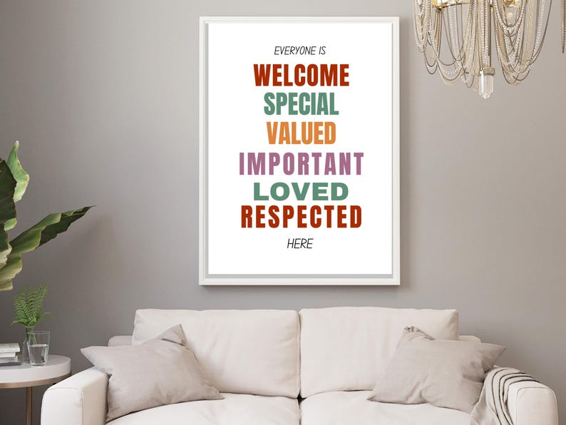 Multilingual Classroom Poster: Inclusive Educational Wall Art (digital ...