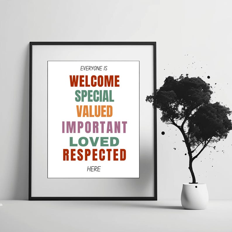 Multilingual Classroom Poster: Inclusive Educational Wall Art (digital ...