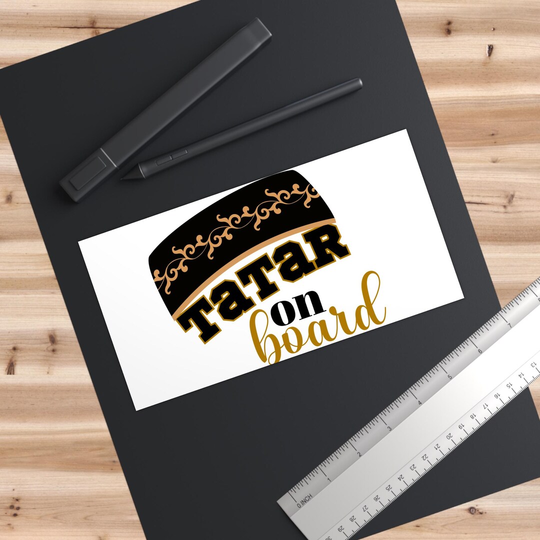 Tatar Car Sticker, Tatar on Board Bumper Stickers, Tatar Car Decor ...