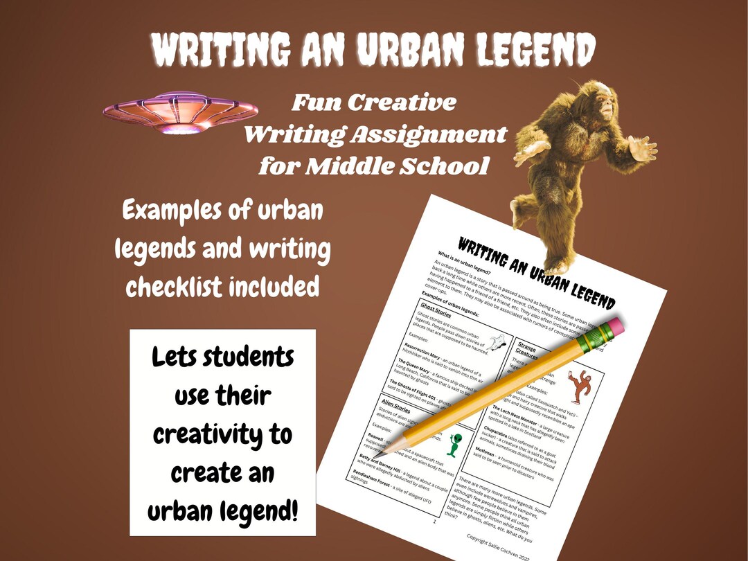 Writing an Urban Legend, Middle School Language Arts Teaching Resource ...