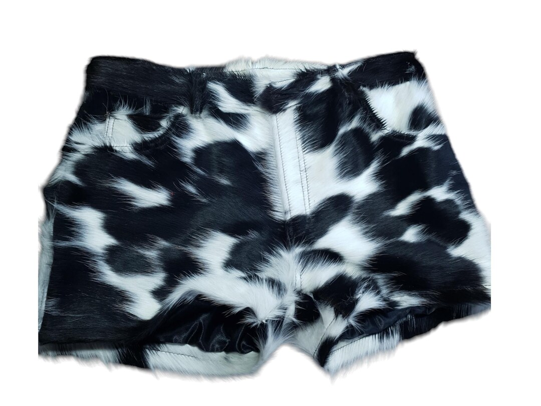 Cowhide Hair-on Leather Shorts – Handmade Western Style Cowboy/cowgirl ...