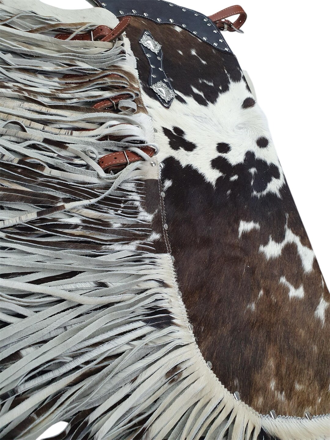 Custom Hair-on Cowhide Leather Chinks | Western Riding Chaps | Handmade ...