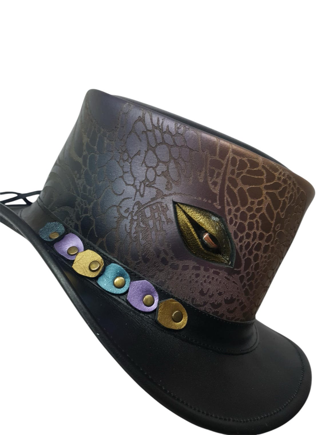 Handcrafted Dragon Top Hat - Draco - Detailed Leather Design ...