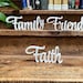 Faith Family Friends Stencil Art Inspirational Home Decor Gift for ...
