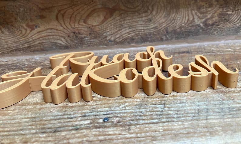 Ruach Hakodesh Freestanding Sign Decor | Ruach Hakodesh 3D Name Sign ...