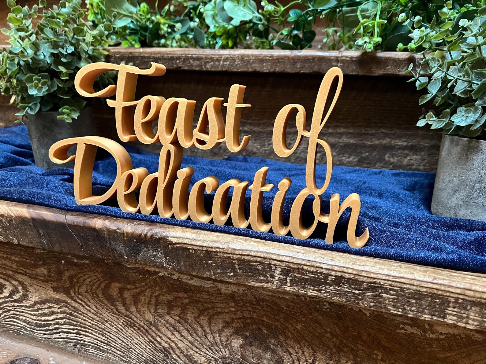 Feast of Dedication Freestanding Sign Decor | Feast of Dedication 3D ...