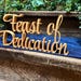 Feast of Dedication Freestanding Sign Decor | Feast of Dedication 3D ...
