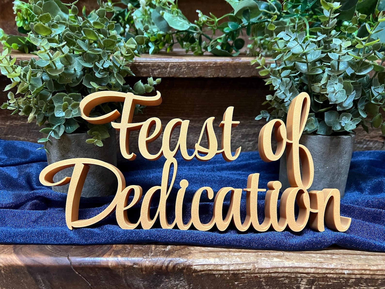 Feast of Dedication Freestanding Sign Decor | Feast of Dedication 3D ...