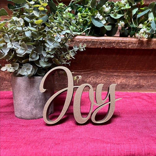 Wooden Joy Sign - Etsy