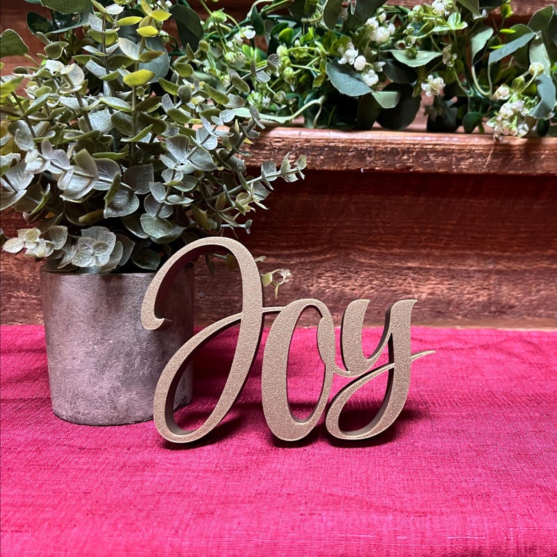 Wooden Joy Sign - Etsy