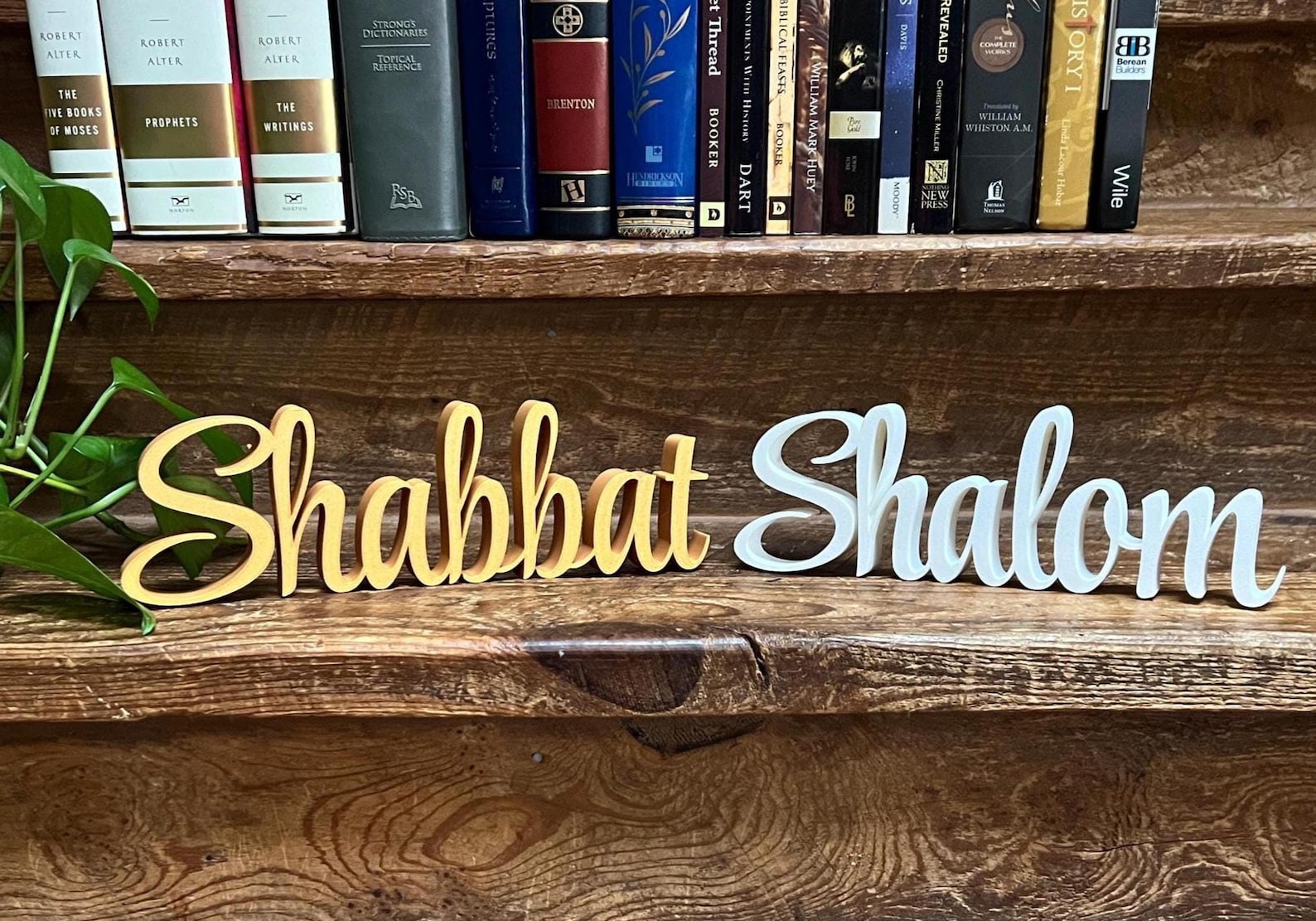 Shalom Peace Freestanding Sign Decor | Shalom 3D Name Sign Decor ...