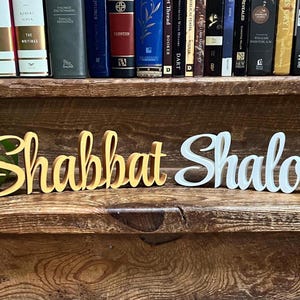 Shalom Peace Freestanding Sign Decor | Shalom 3D Name Sign Decor ...