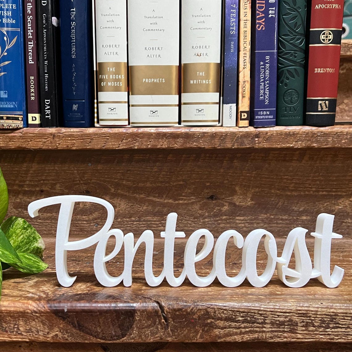 Pentecost Freestanding Sign Decor | Feast Days Feastdays 3D Name Sign ...