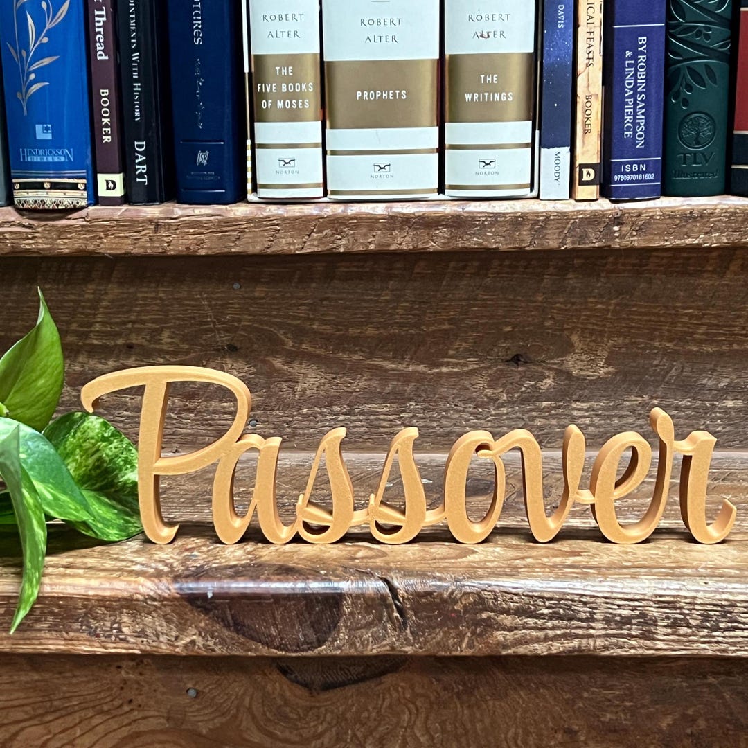 Passover Freestanding Sign Decor | Feastdays Feast Days Table Mantle ...