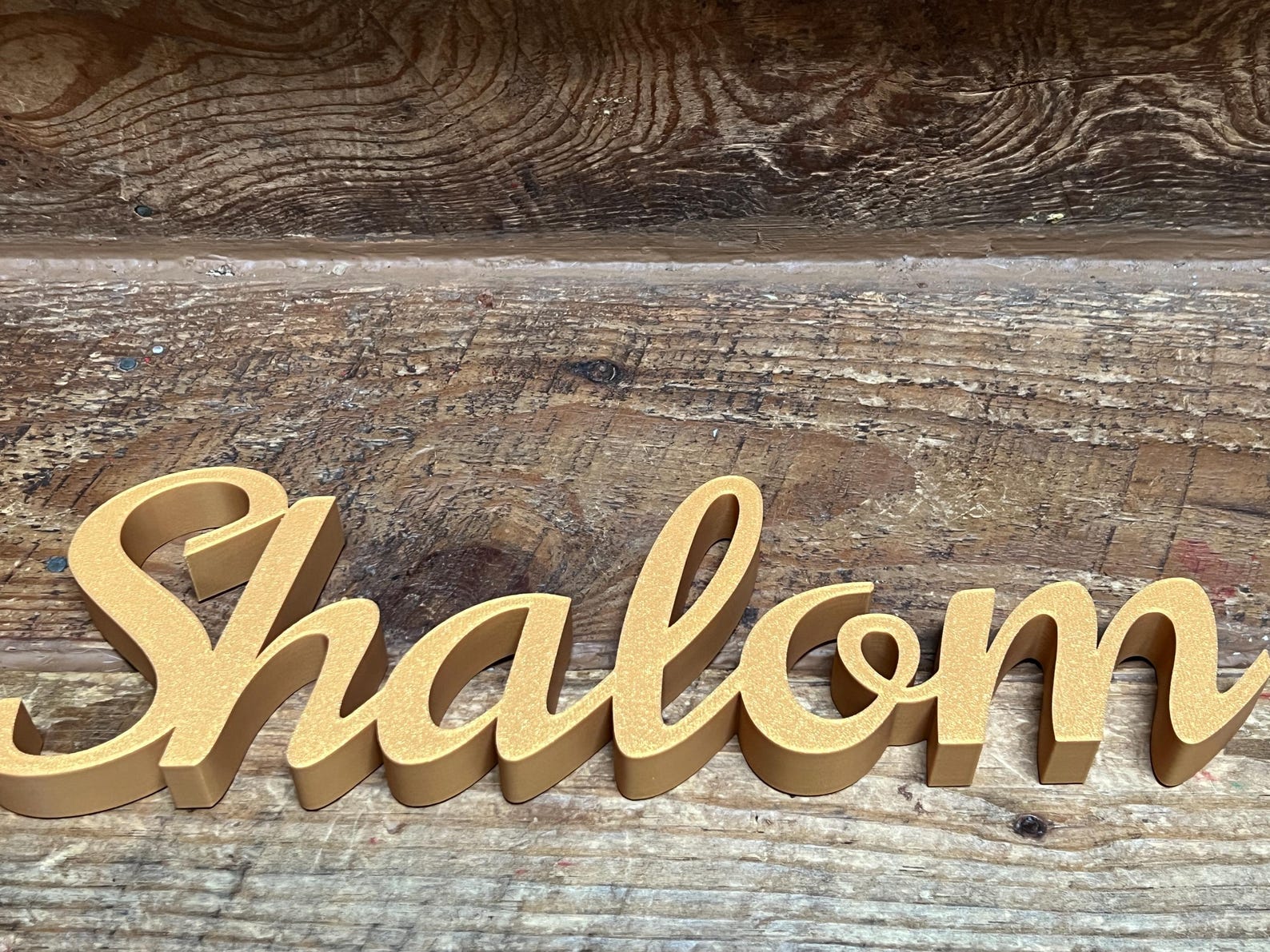 Shalom Freestanding Sign Decor | Shalom 3D Name Sign Decor | Jewish ...