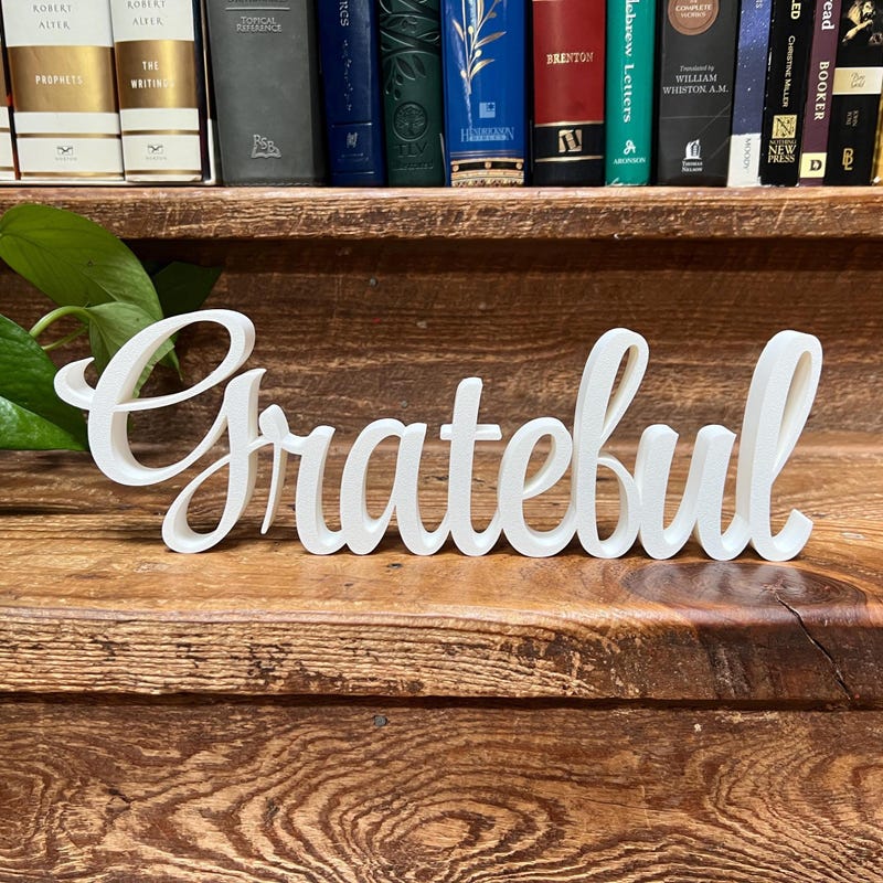 Grateful Sign - Etsy