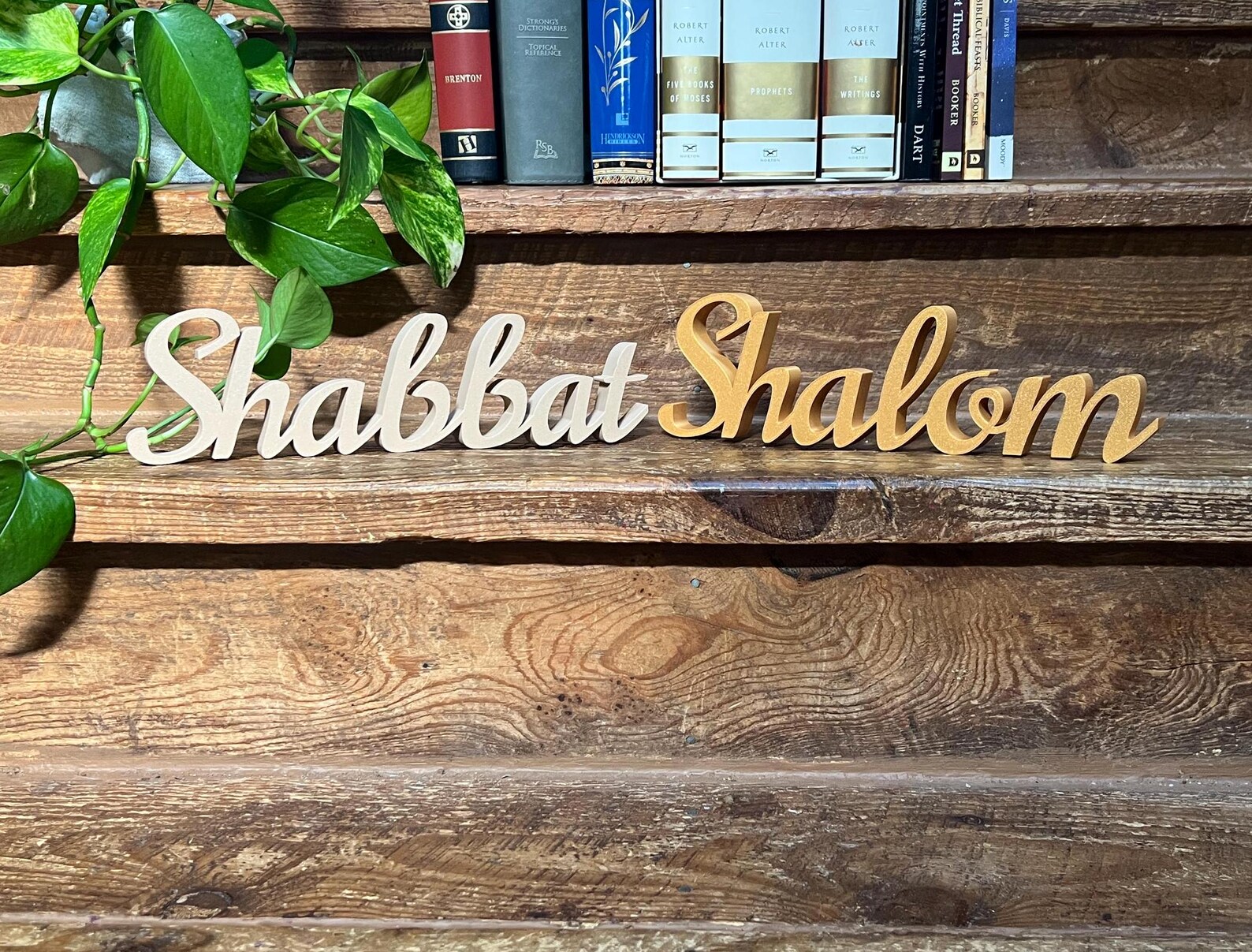 Shalom Freestanding Sign Decor | Shalom 3D Name Sign Decor | Jewish ...