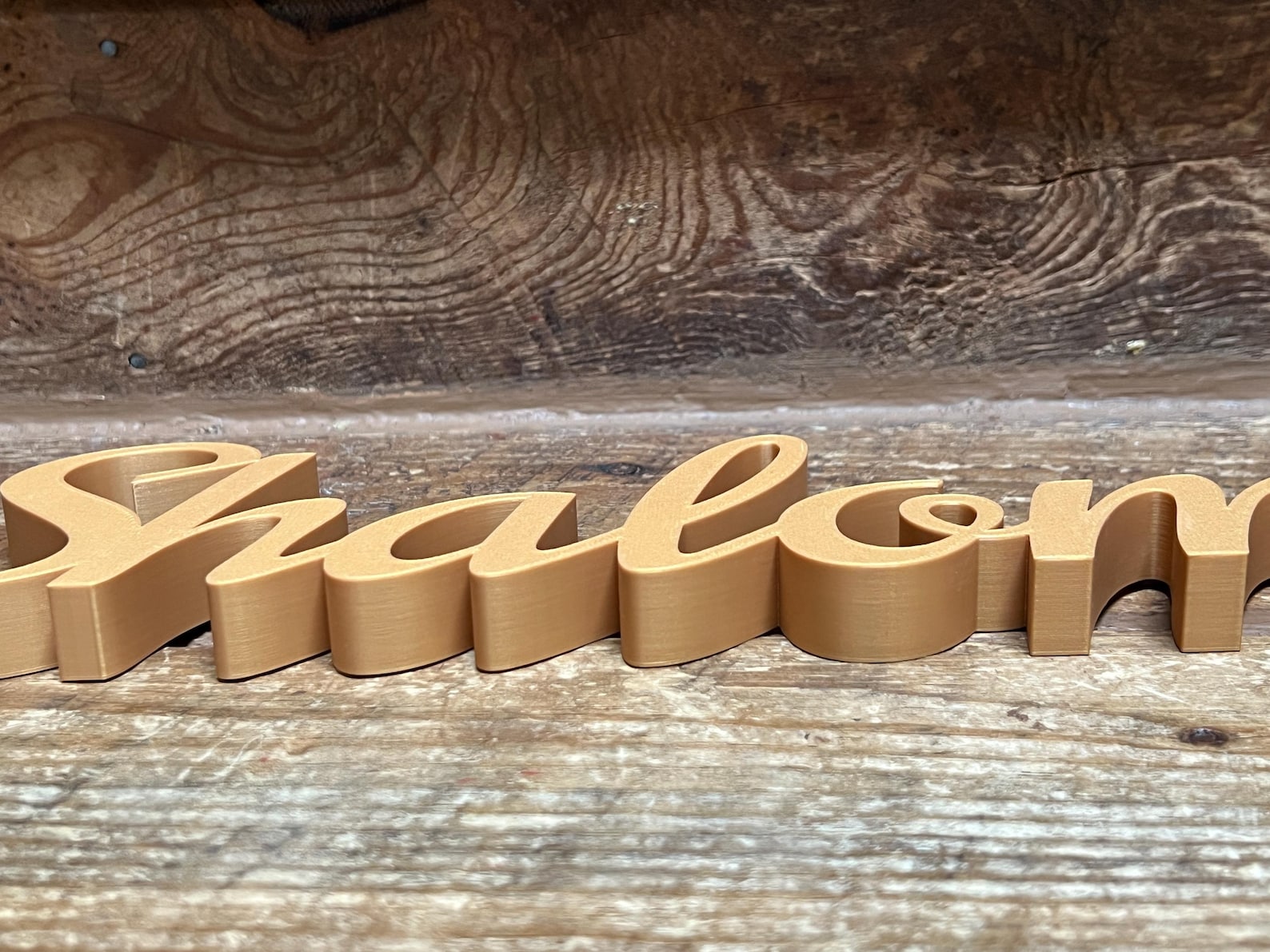 Shalom Freestanding Sign Decor | Shalom 3D Name Sign Decor | Jewish ...
