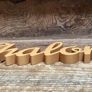 Shalom Freestanding Sign Decor | Shalom 3D Name Sign Decor | Jewish ...