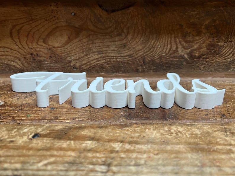 Freestanding Friends Sign Decor | Friend Decorative 3D Name Sign ...