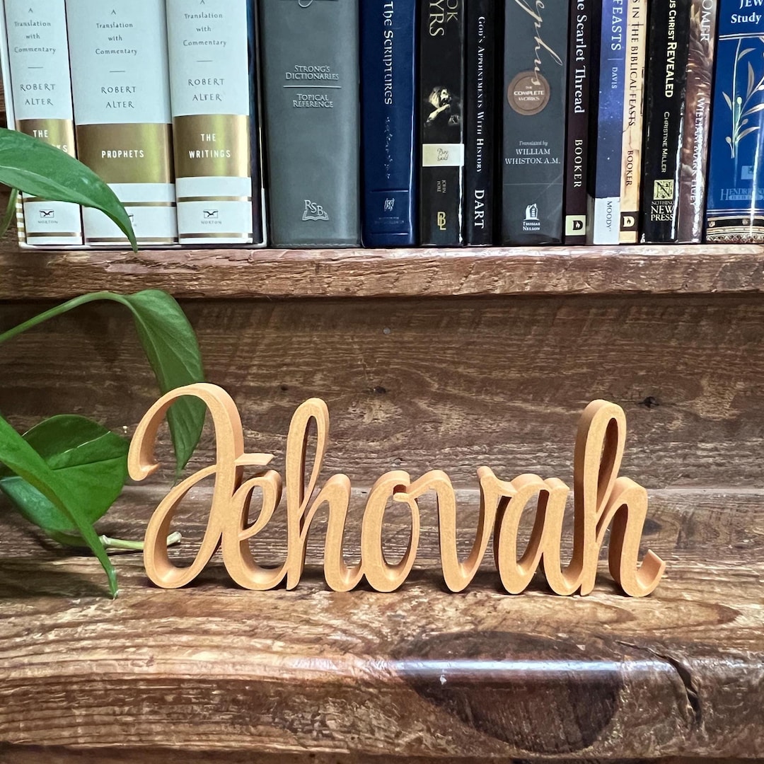 Jehovah Freestanding Sign Decor | Jehovah 3D Name Sign | Jehovah ...