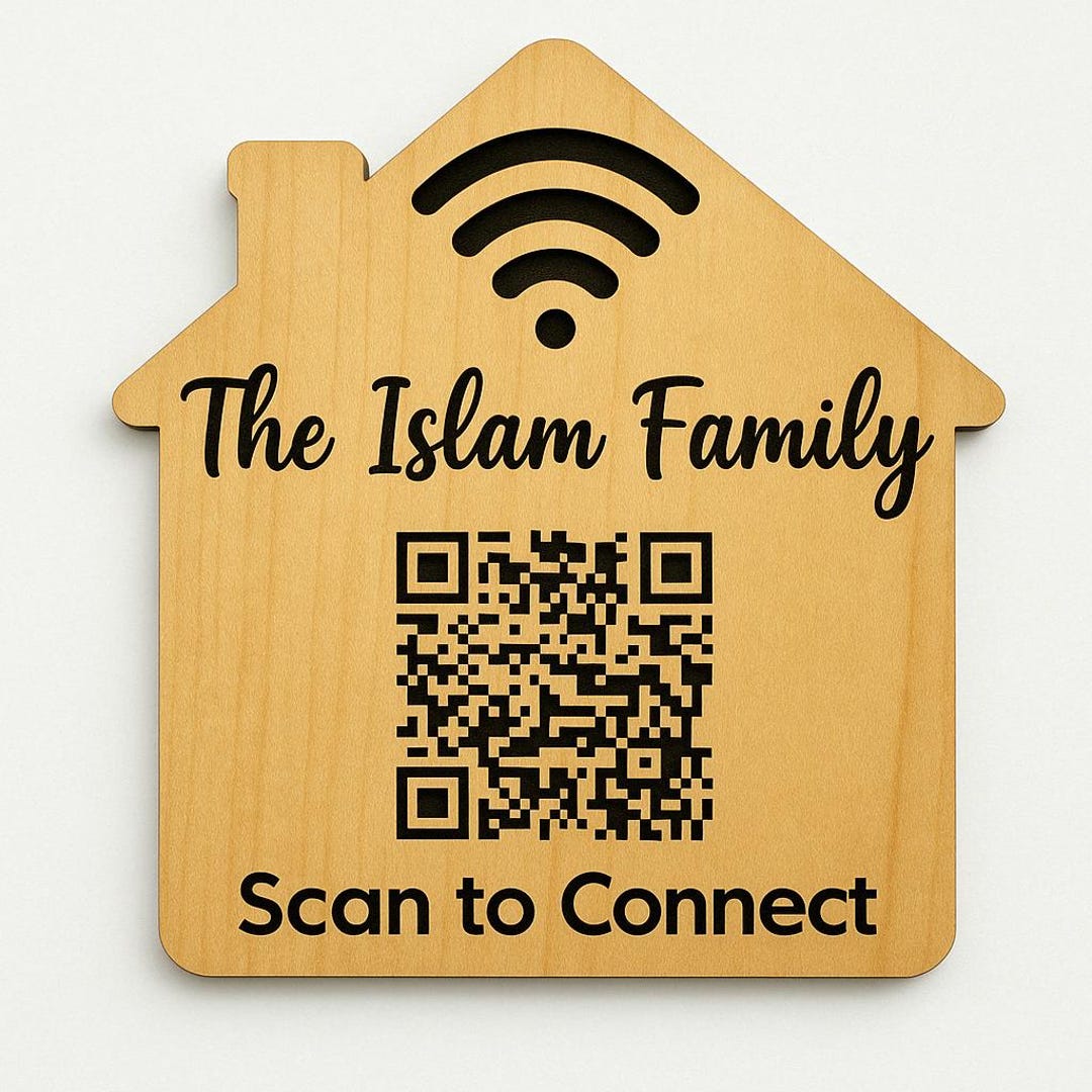 Custom Wifi QR Code Magnet – Scannable Wifi Password for Home, Guests ...