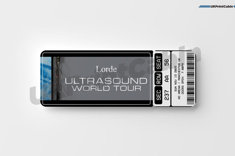 Lorde Commemorative Concert Tickets Ultrasound World Tour 2026 ...