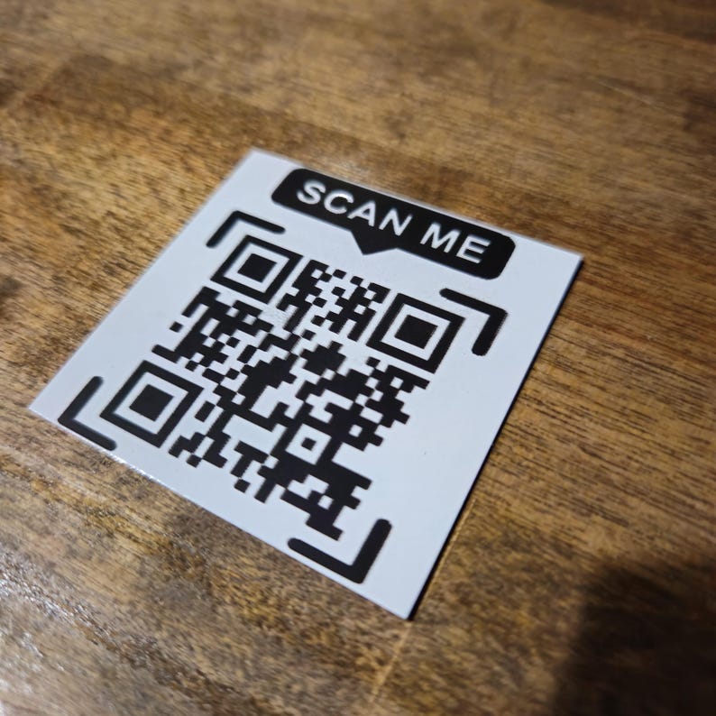 QR Code Plates | Custom | Adhesive | Aluminum | Tag | Plaque | Sign ...