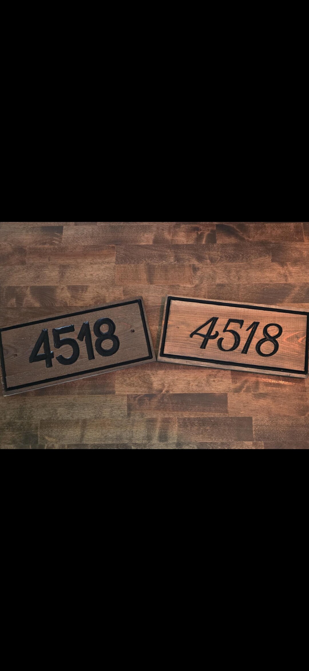 Custom | Cedar Wood | Address Numbers | Carved - Etsy