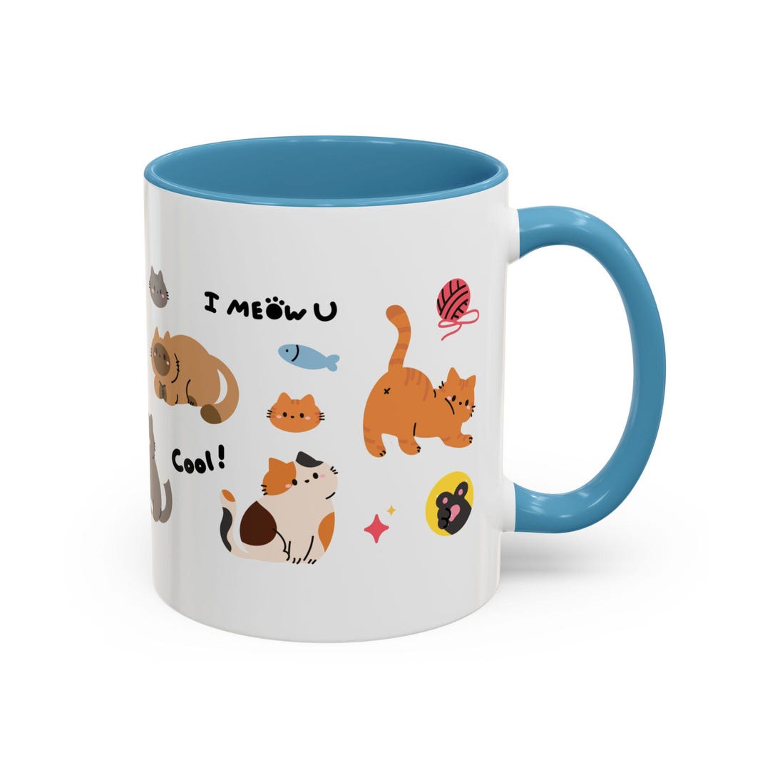 Festive Cat Lovers Coffee Mug, Cute Pet Mug for Cat Owners, Holiday ...