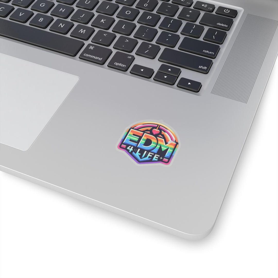 Colorful EDM 4 Life Rave Kiss-cut Stickers, Rainbow Stickers for Music ...