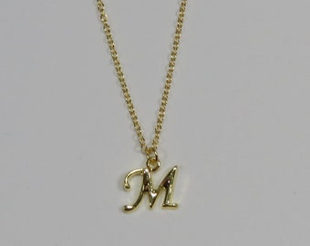 Initial m necklace | Etsy
