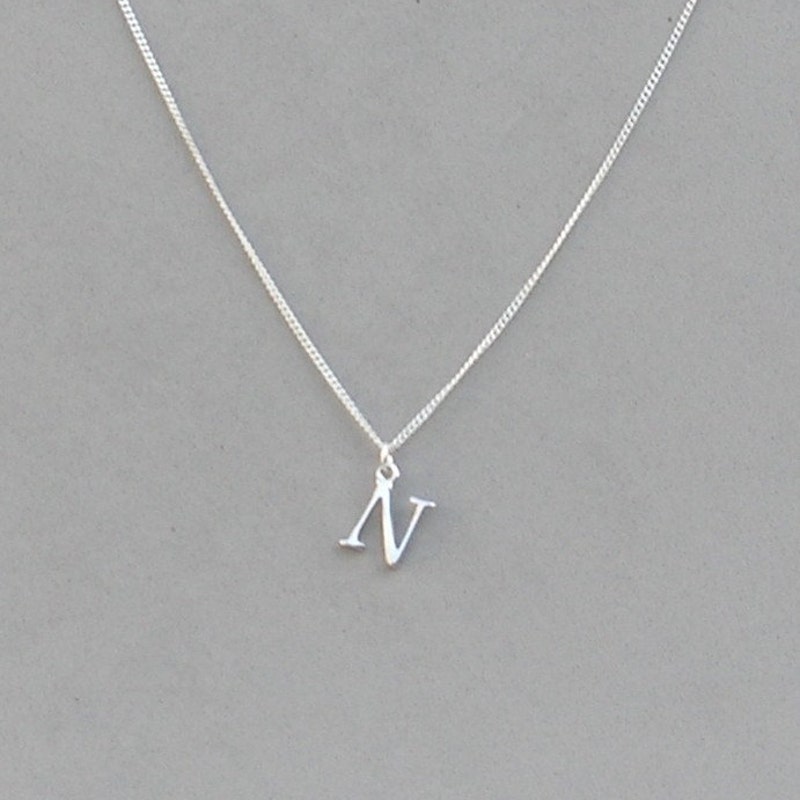 Letter N Necklace - Etsy