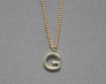 G Initial Necklace - Etsy