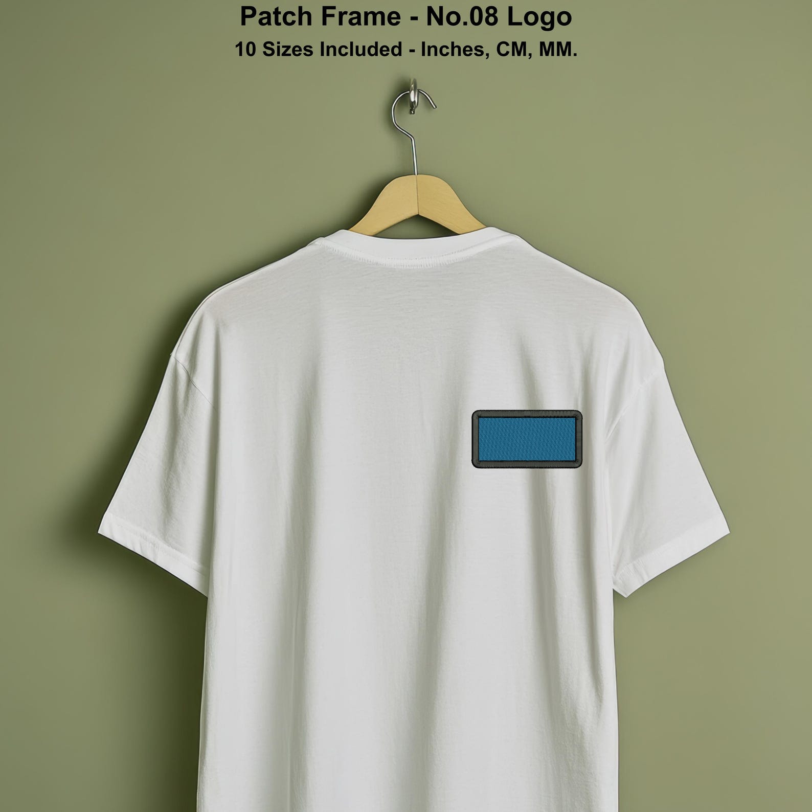 Set of 5 Embroidery Patch Frames, Geometric Patch Shapes, 10 Sizes Each ...