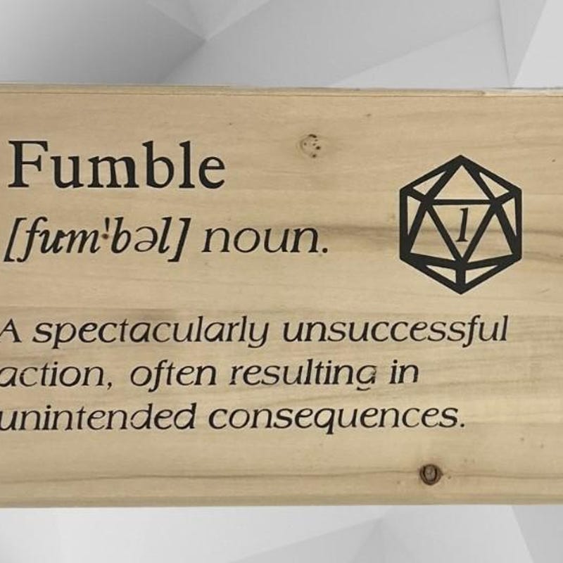 Fumble - Etsy