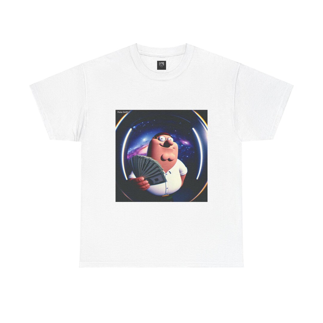Peter Griffin Money Spreading T-shirt Funny Family Guy Cash Tee TV Show ...