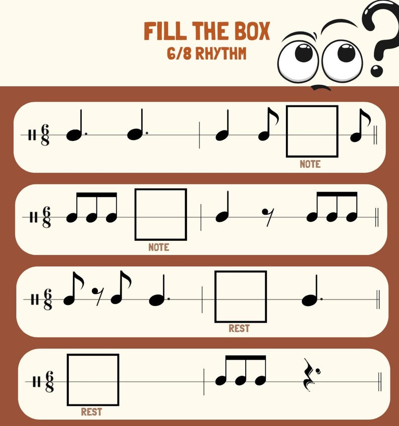 Rhythm Worksheets for Young Learners/ Beginner Musicians - Instant ...