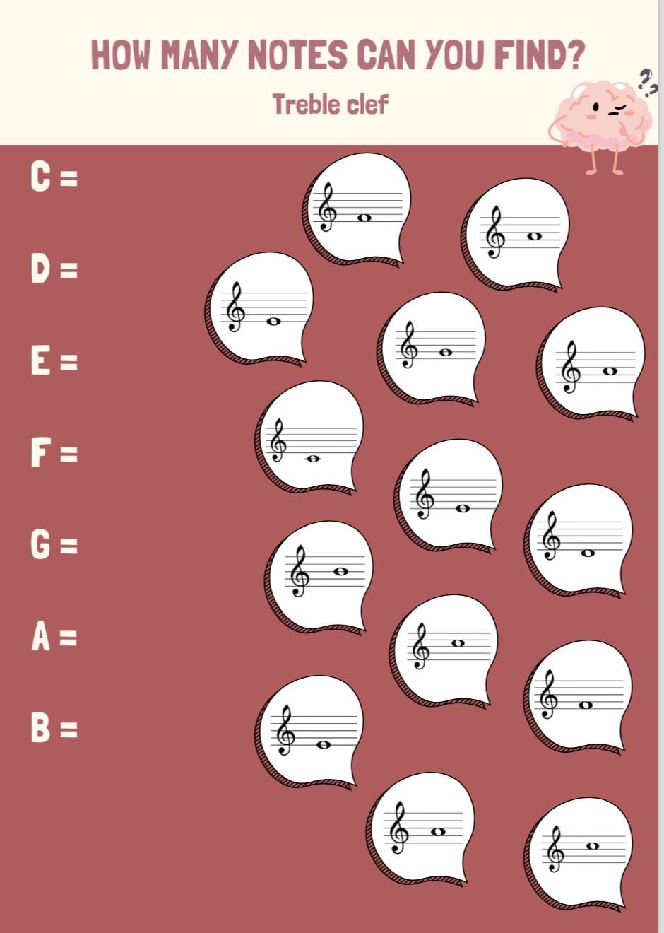 Music Worksheets for Young Learners/ Beginner Musicians - Instant ...
