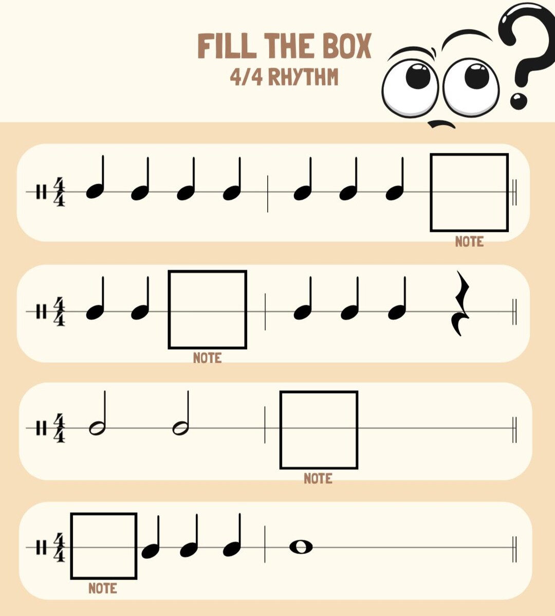 Rhythm Worksheets for Young Learners/ Beginner Musicians - Instant ...