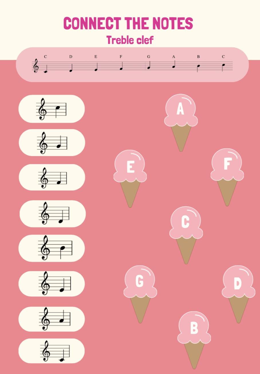 Music Worksheets for Young Learners/ Beginner Musicians - Instant ...