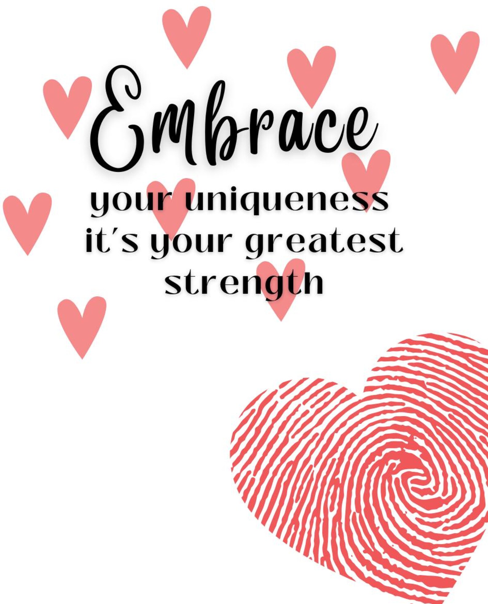 Uniqueness Inspirational Quote Magnet – Motivational Fridge Magnets ...