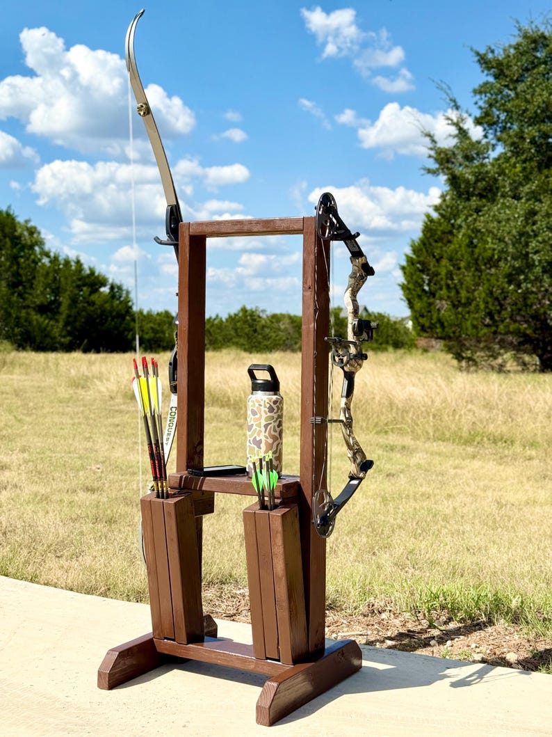 Archery Bow and Quiver Stand Plan DIY Instant PDF Download - Etsy