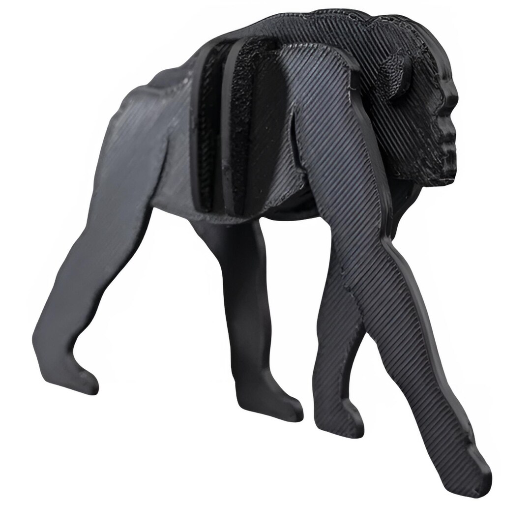 Bonobo 3D Kit Card - Gorilla Model Assembly - 3D Printed Collectible ...